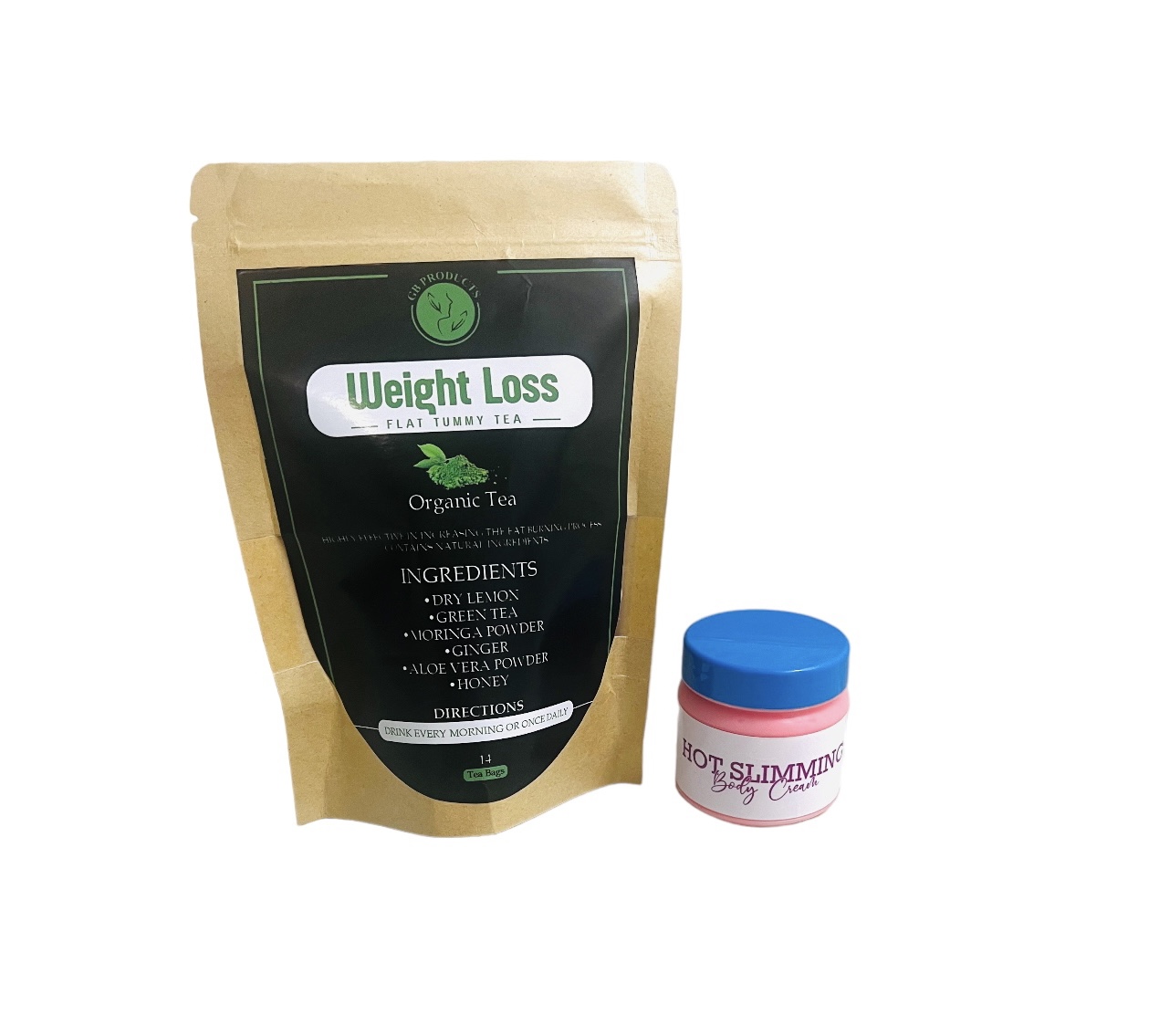 Weight Loss Combo, Hot slimming cream & Tea – GBO Products